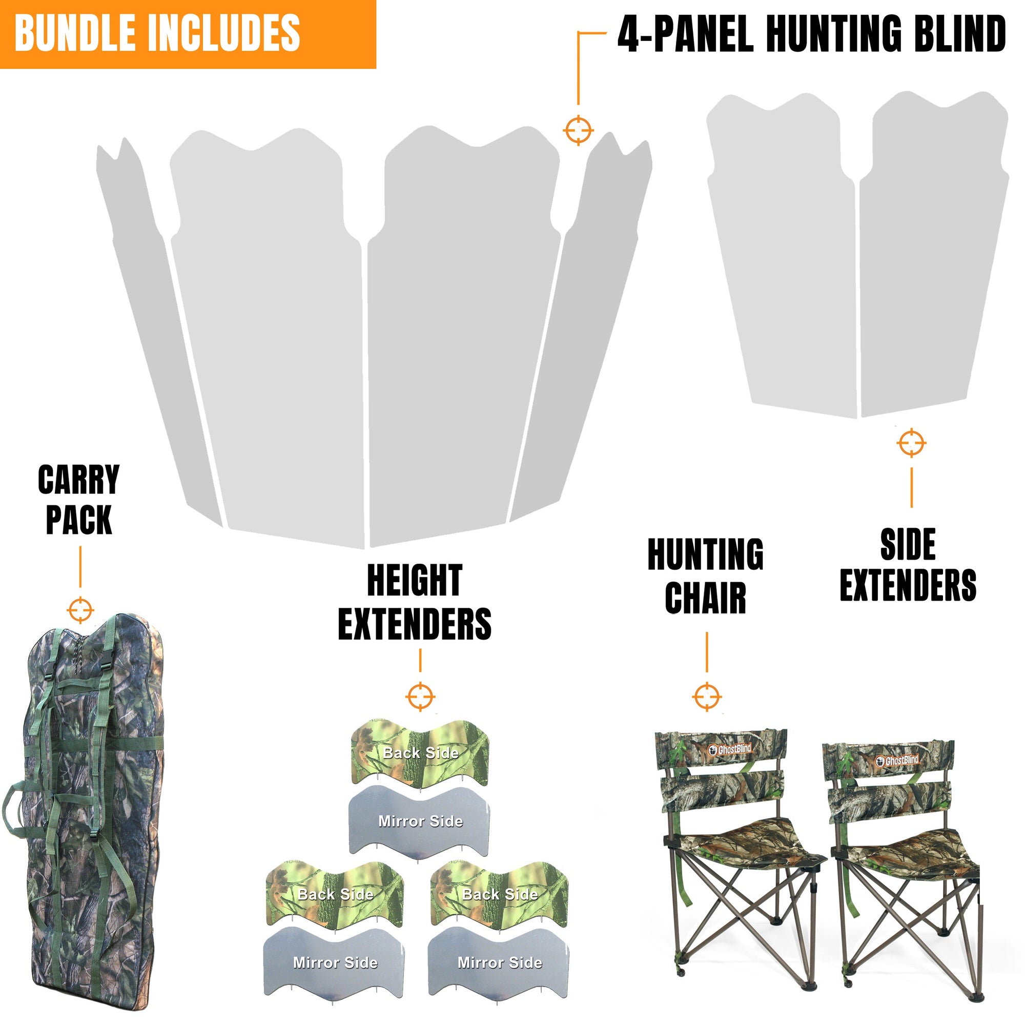 GhostBlind Predator 46" | Ground Hunting Blind | Turkey Blind | Deer ...