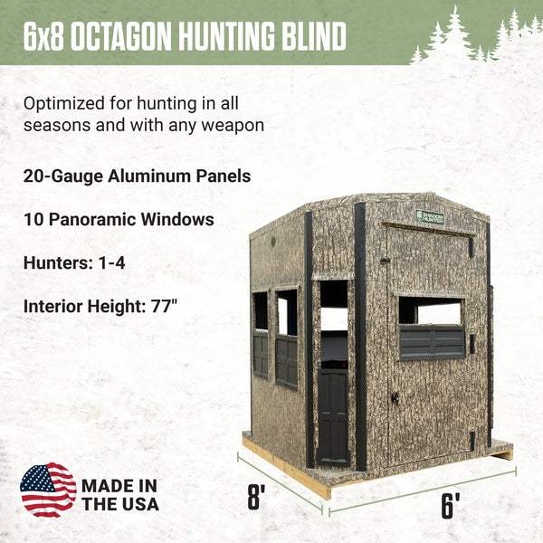 Shadow Hunter 6x8 Octagon Hunting Blind | Deer Blind | Box Blind ...