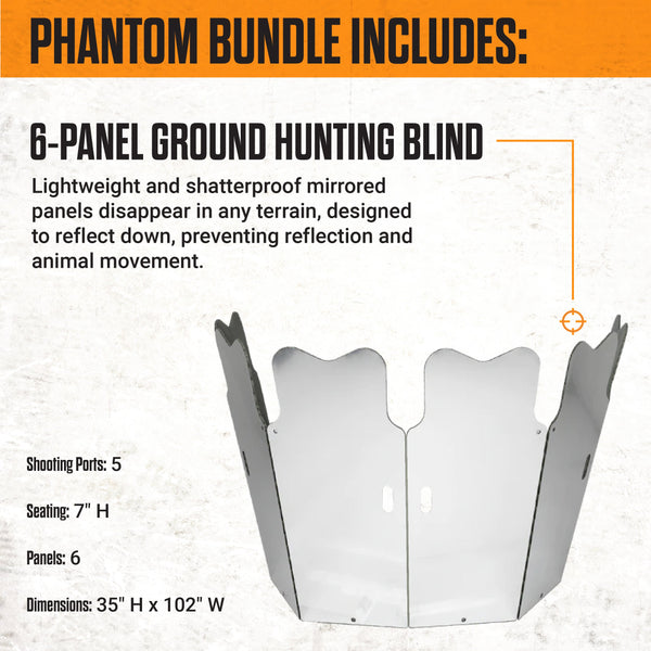 GhostBlind Phantom 35" | Ground Hunting Blind | Turkey Blind | Deer ...
