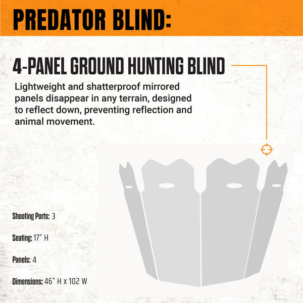 GhostBlind Predator - Ground Blind | Hunting Blind - Shadow Hunter Blinds